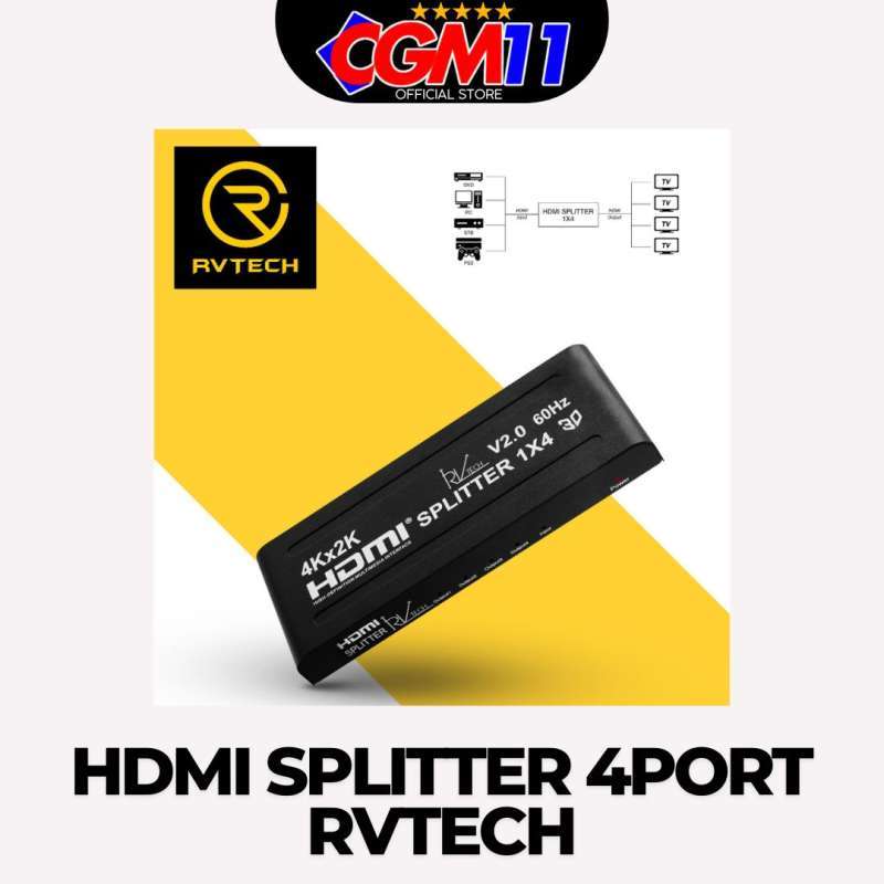 Jual Hdmi Splitter 4port Rvtech Cgm11computer Di Seller Cgm11computer - Kapasan, Kota Surabaya ...