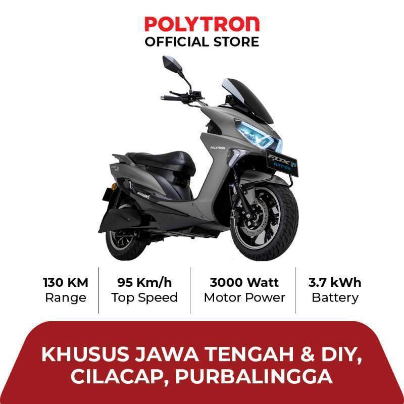 Promo Subsidi Polytron Fox R Electric Sepeda Motor Listrik - Otr Jawa ...