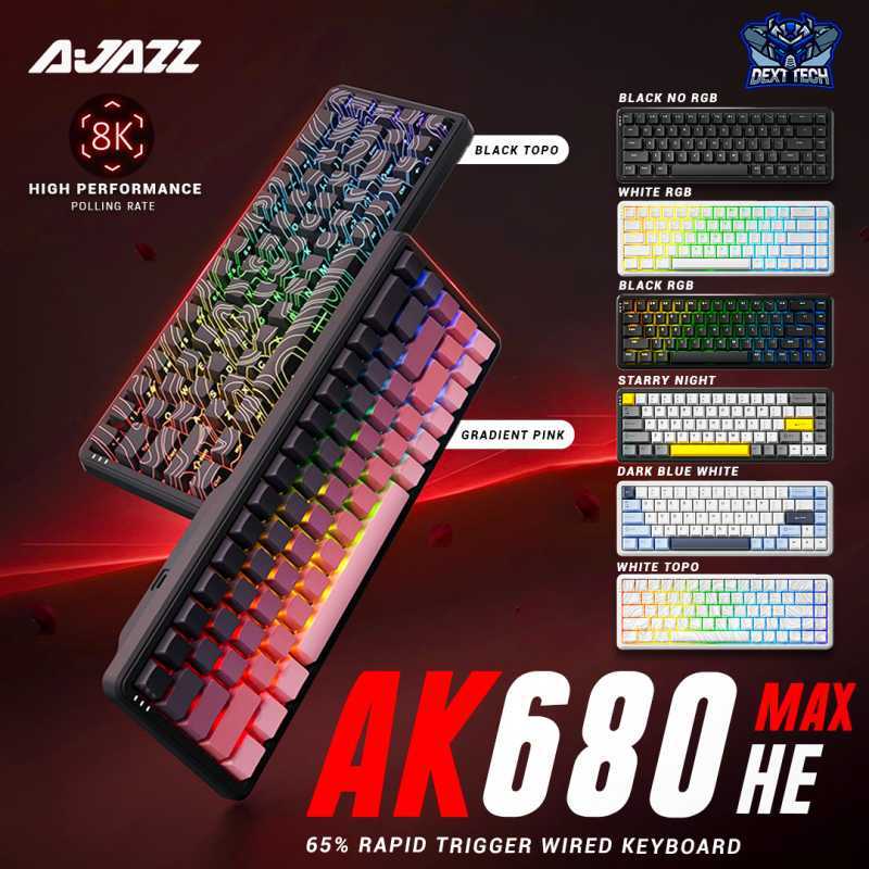 Jual Ajazz Ak680 Max / Ak680max He Magnetic Switch Rapid Trigger Socd ...