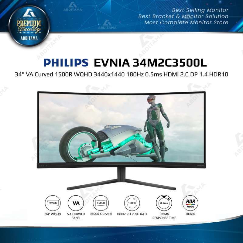 Jual Monitor Led Ultrawide Philips Evnia 3000 34m2c3500l 34 Va Curved ...