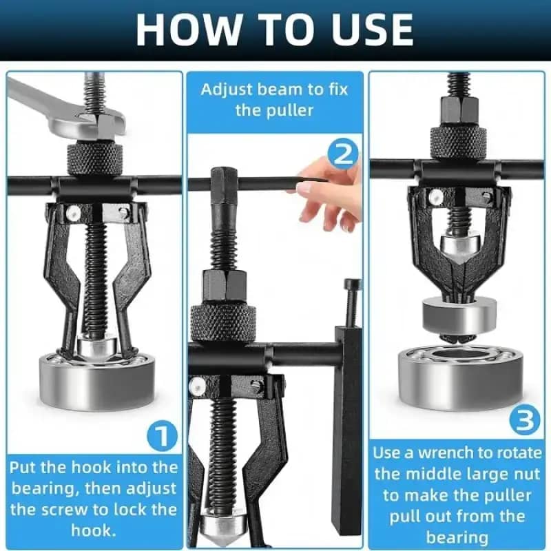 Jual Treker Bearing Puller Pilot Inner Riku Alat Cabut Jepit Buka Lepas ...