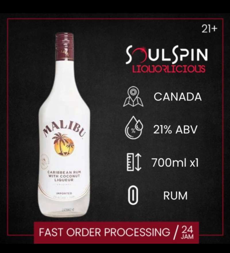 Jual Malibu Original Caribbean Rum 700ml Di Seller Sake Mall Official ...