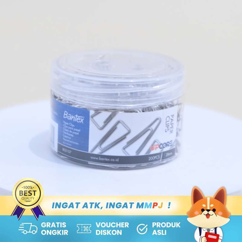 Jual Paper Clips 28mm Isi 200 Pcs - Penjepit Kertas Stainless Steel ...