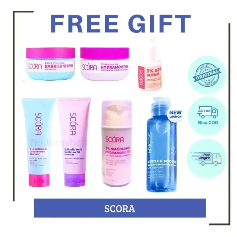 Promo Scora Moisturizer Niacinamide 40ml 100ml - Cleanser Panthenol ...