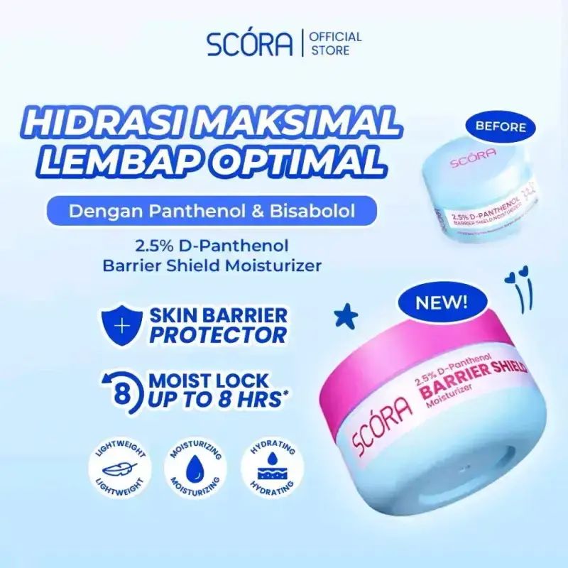 Promo Scora Moisturizer Niacinamide 40ml 100ml - Cleanser Panthenol ...