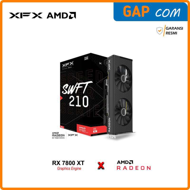 Jual VGA Xfx Speedster Swft 210 Radeon Rx 7800 Xt 16gb Gddr6 Core ...