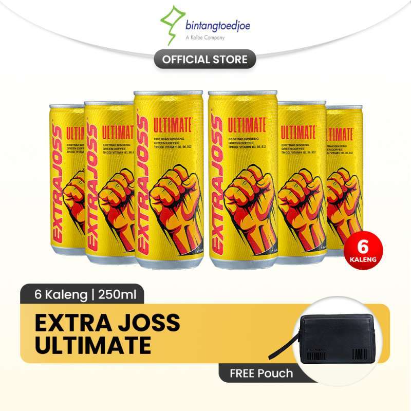 Promo Extra Joss Ultimate 6 Kaleng Free Pouch Diskon 65% Di Seller ...