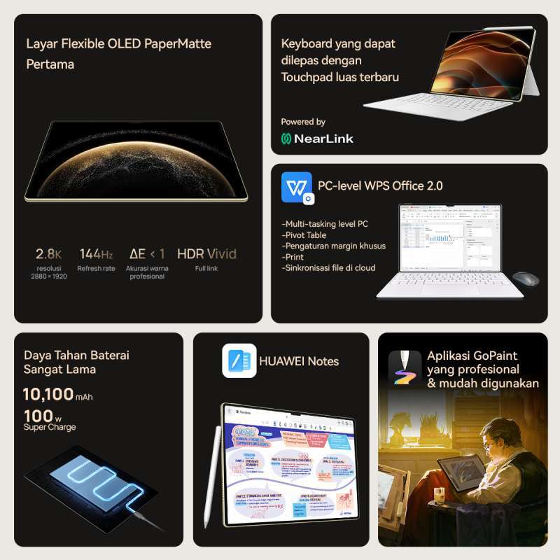 Jual HUAWEI Matepad Pro 13.2-inch 2025 Tablet | Flexible Oled ...