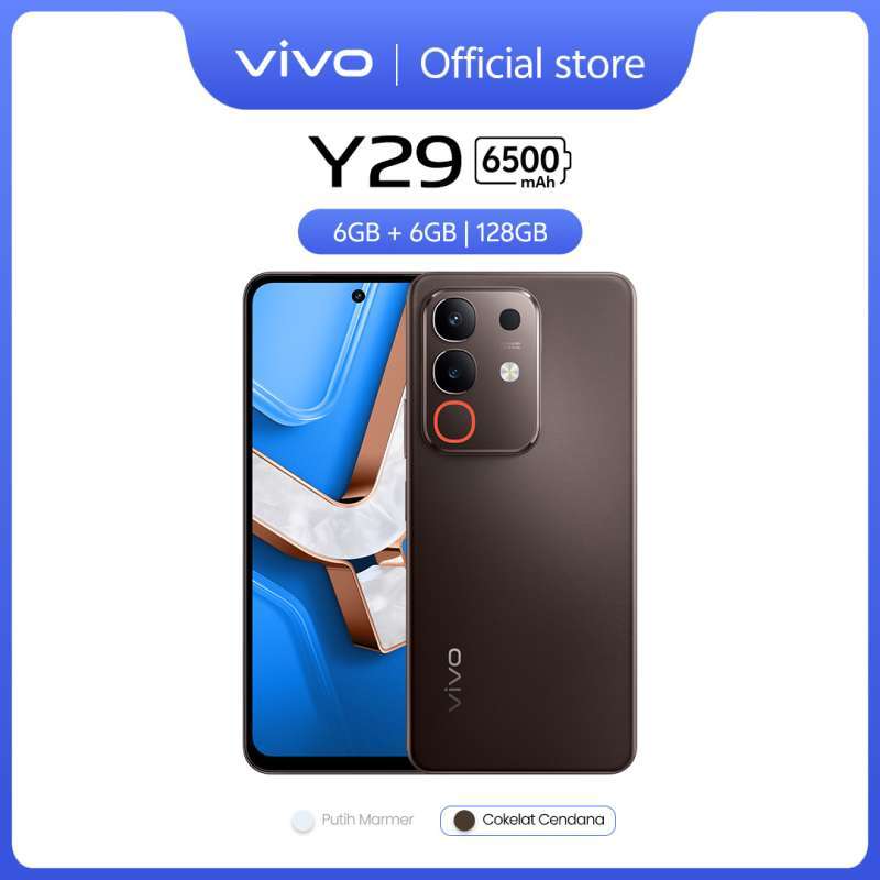 Jual vivo Y29 (6/128) - Design Marmer Eksklusif, 6500mah Tahan 3 Hari ...