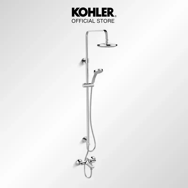 Promo Kohler Kumin Shower Tiang Set Column 3-way Polished Chrome K ...