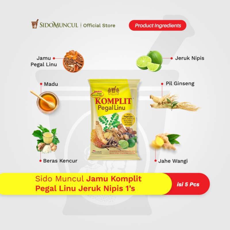 Promo Sidomuncul Jamu Komplit Pegal Linu Jeruk Nipis 20's Diskon 17% Di ...
