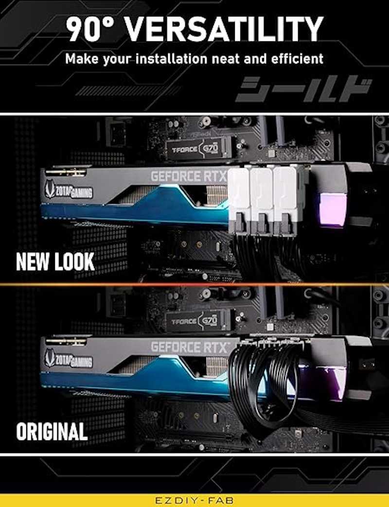 Jual Ezdiy-fab Shield Pcie 8 Pin 90 Degrees Std - Black Di Seller Nano ...