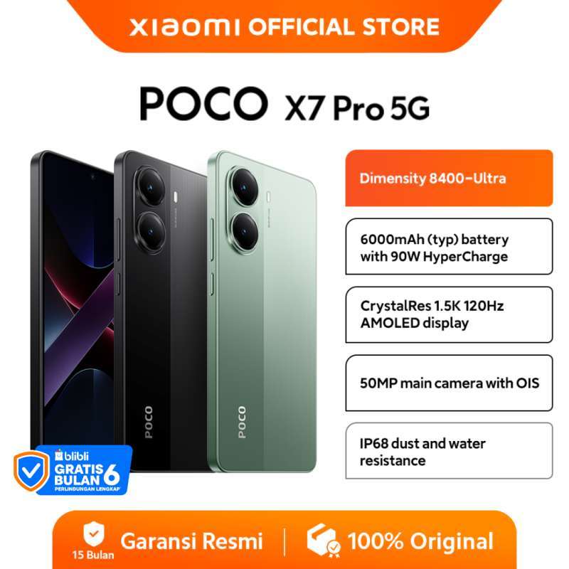 Jual Poco X7 Pro 5g | Dimensity 8400-ultra | 6000mah 90w Hypercharge ...