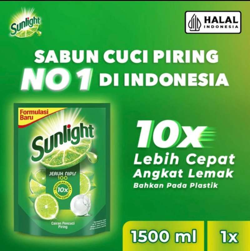 Promo Sunlight Sabun Cuci Piring Cair [1500 Ml/bekasi] Diskon 21% Di ...
