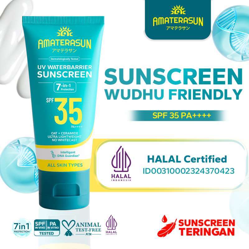 Promo Amaterasun [real Spf Certified] Uv Waterbarrier Spf 35 Pa++++ Diskon 34% Di Seller ...