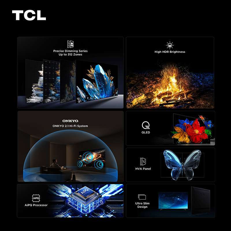 Promo [4k Quantum Dot Mini Led Tv] Tcl 50 Inch C6ks - 312 Dimming Zone ...