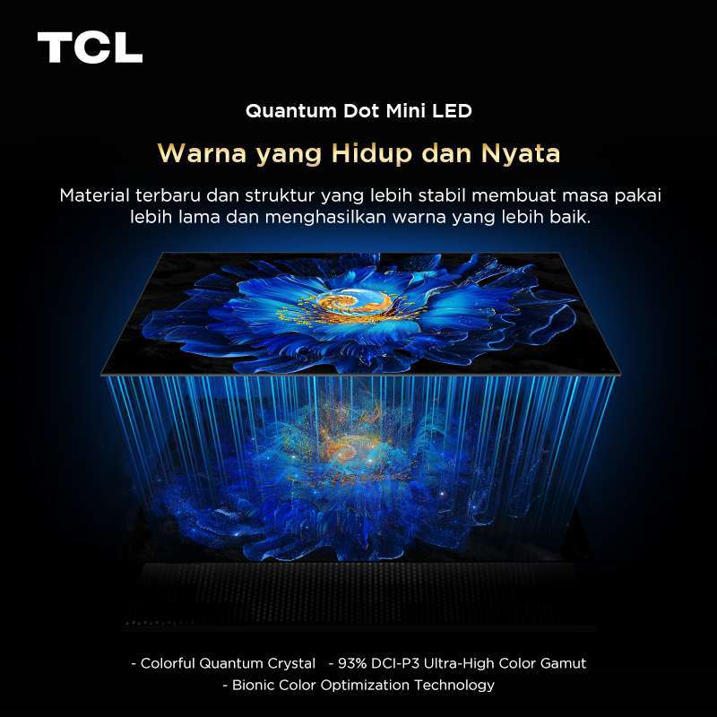 Promo [4k Quantum Dot Mini Led Tv] Tcl 50 Inch C6ks 312 Dimming Zone Dolby Vision And Atmos