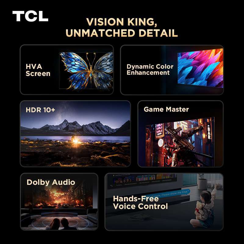 Promo [next Gen Qled] Tcl 50 Inch T6c - 4k Google Tv - Hva Panel Hdr 10+ - Dolby Vision & Atmos ...