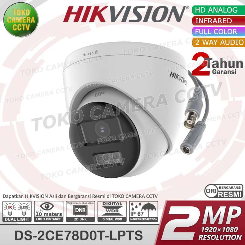 Jual Hikvision Ds-2ce78d0t-lpts 2mp 2way Audio Kamera Cctv Analog ...