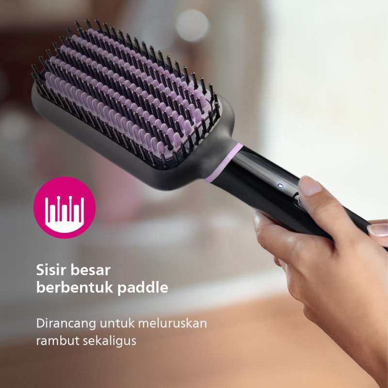 Promo Philips Heated Straightening Bhh880/00 Pelurus Rambut Natural ...