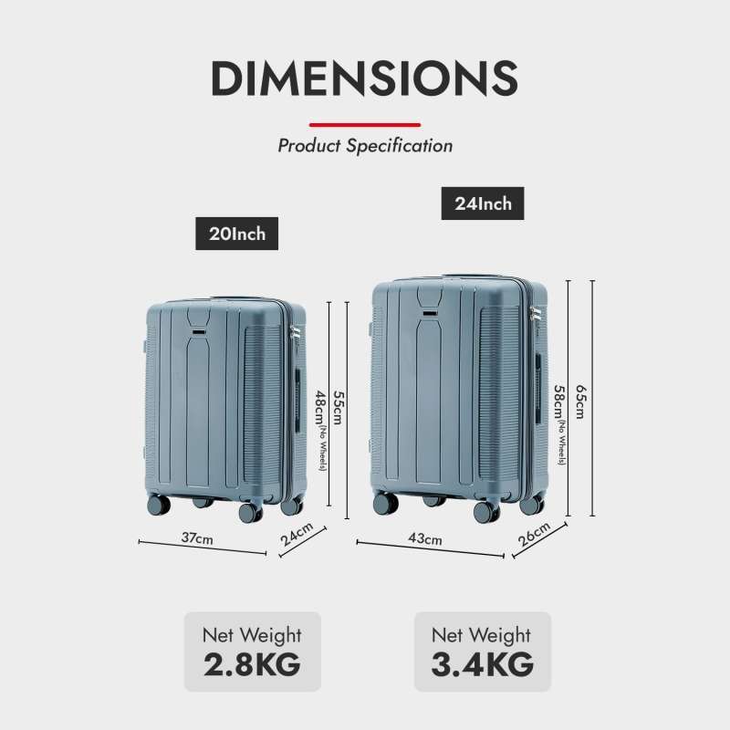 Promo Roaming Koper Kabin & Bagasi 20-28 Inch R039 Diskon 68% Di Seller ...