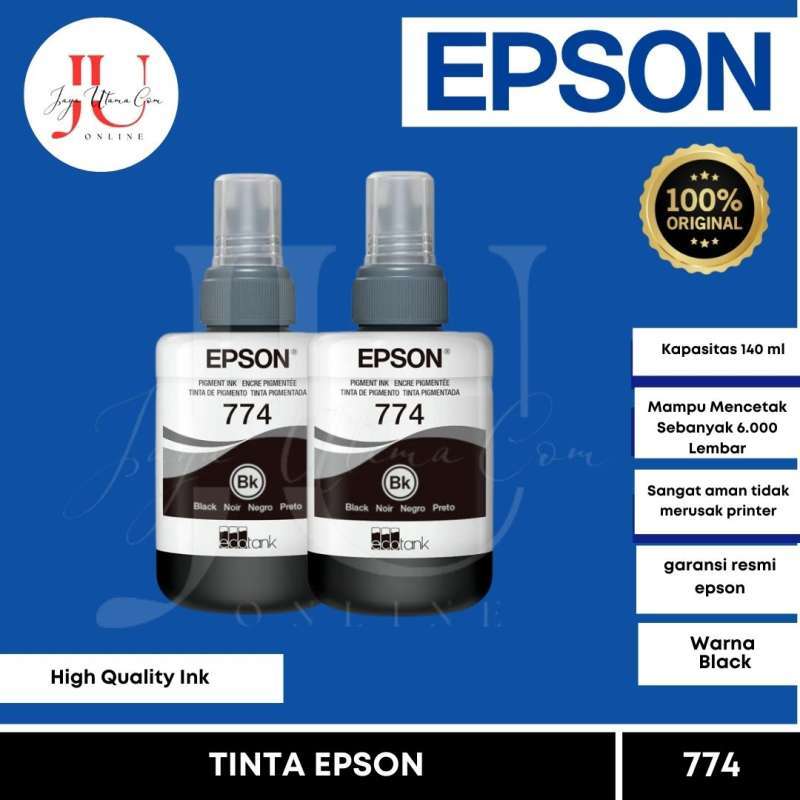 Jual 774 Black Tinta Original Ink Printer Epson Di Seller Jaya Utama ...