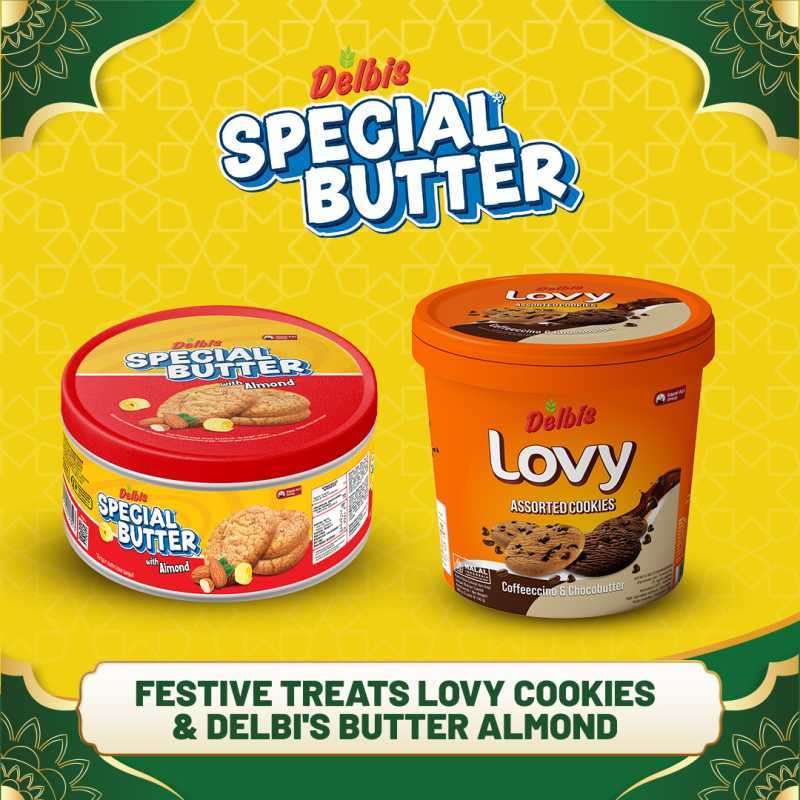 Jual Festive Treats Lovy Cookies & Delbi's Butter Almond Di Seller ...