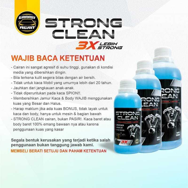 Promo Strong Clean Original 500ml Pembersih Jamur Kaca Ruang Mesin ...