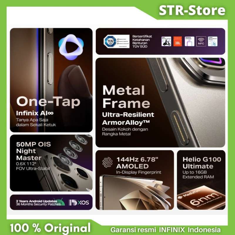 Jual Infinix Note 50 Pro 8/256 GB Garansi Resmi Infinix Terbaru Note 50 ...