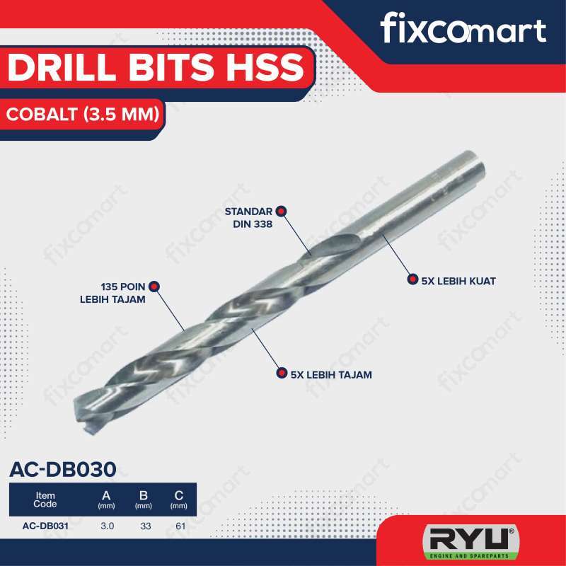 Jual Mata Bor Hss Cobalt 💯 Harga Murah & Kualitas Terbaik November 2025