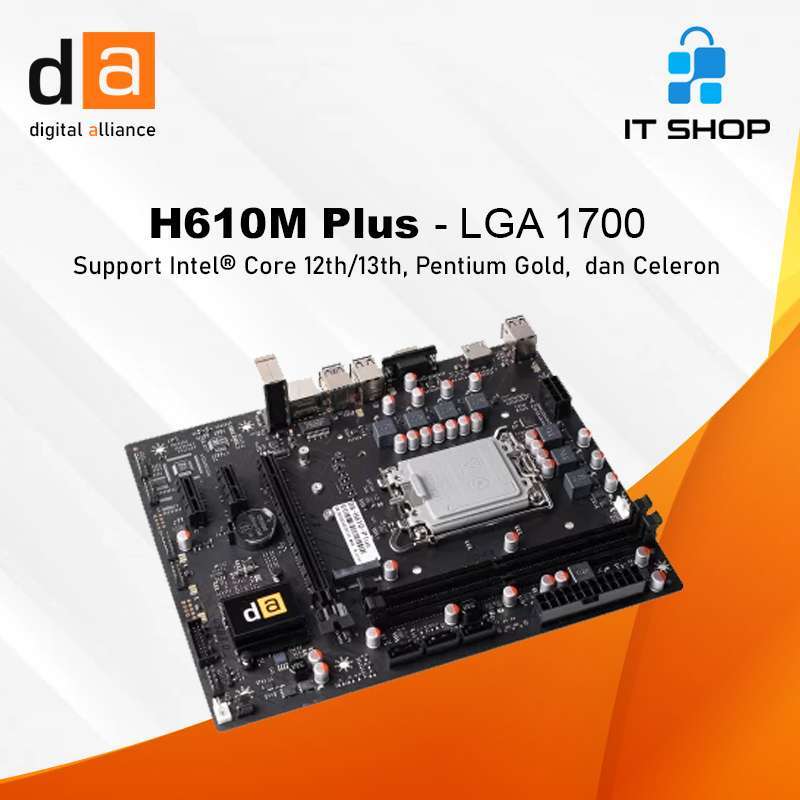 Jual Motherboard Digital Alliance H610m Plus Ddr4 - Lga 1700 Di Seller It Shop Official Store ...
