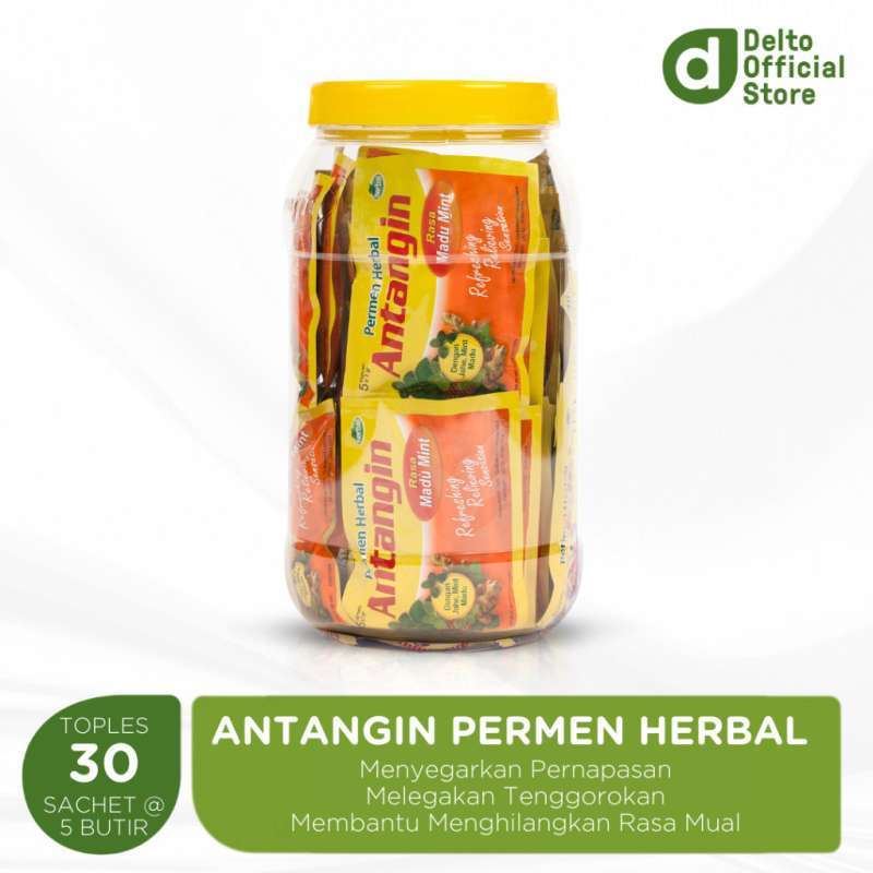 Promo Antangin Permen Herbal Toples 30 Sachet Rasa Madu Mint ...
