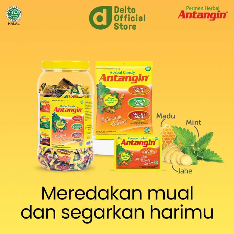 Promo Antangin Permen Herbal Toples 30 Sachet Rasa Madu Mint ...