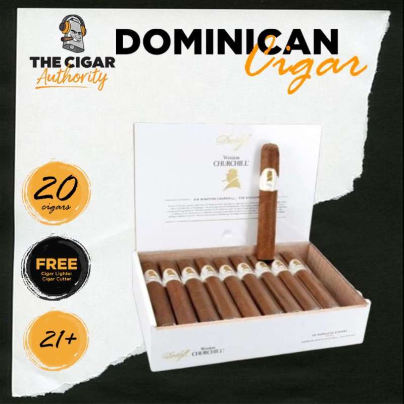 Jual Davidoff Winston Churchill Robusto [ Box Of 20 Sticks ] Dominican ...
