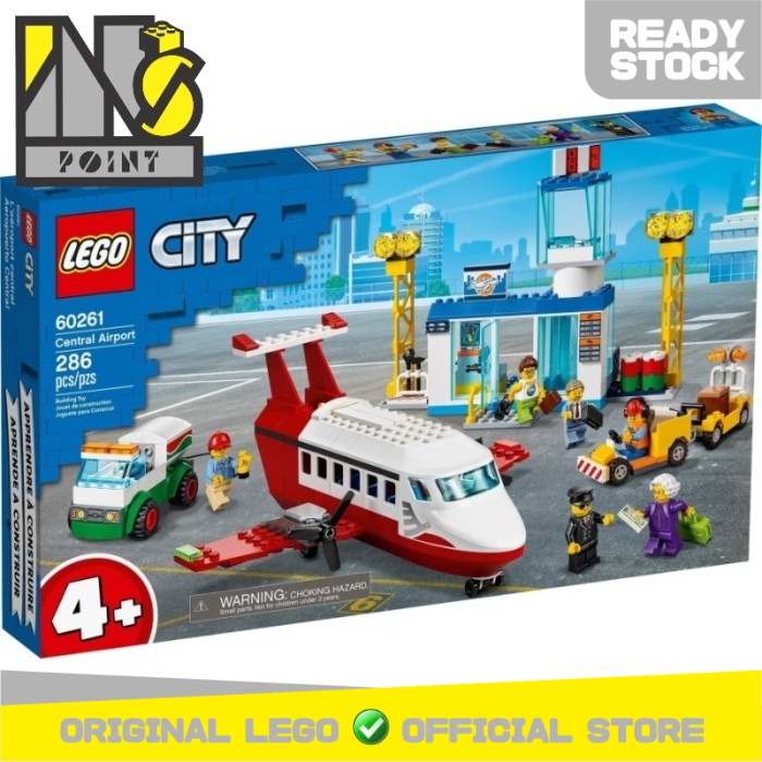 Jual Lego City 60261 Central Airport Plane Passenger Toys For Kids Anak ...