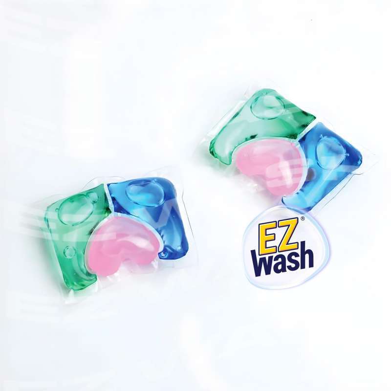 Promo Ezwash Laundry Pod 3in1 Chamber Liquid Detergent Gel Capsule Ez ...