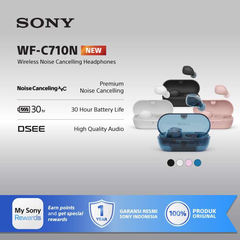 Promo Sony Wf-c710n Noise Cancelling Truly Wireless / Wfc710n Diskon 12 ...