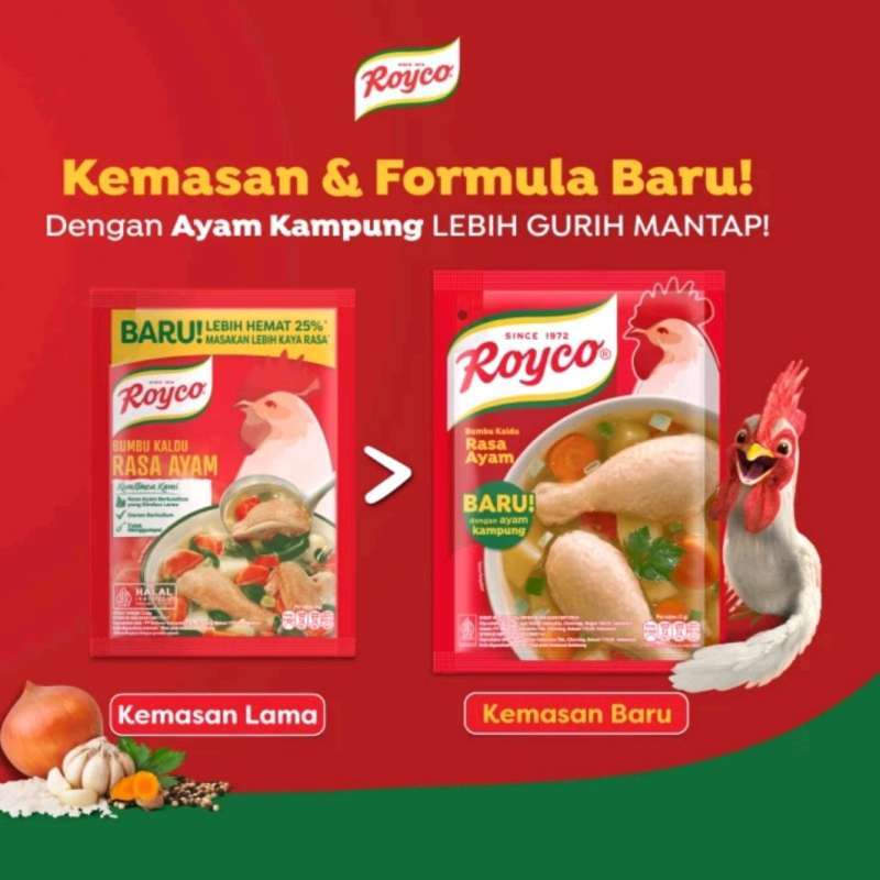Jual Baru! Royco Ayam Bumbu Kaldu Pelezat Dengan Ayam Kampung 1 Karton ...