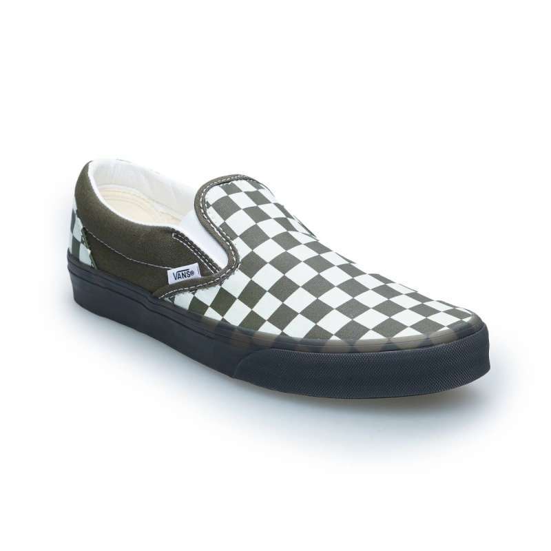 Jual Vans Classic Slip-on - Checkerboard Olive/black Sepatu Pria ...