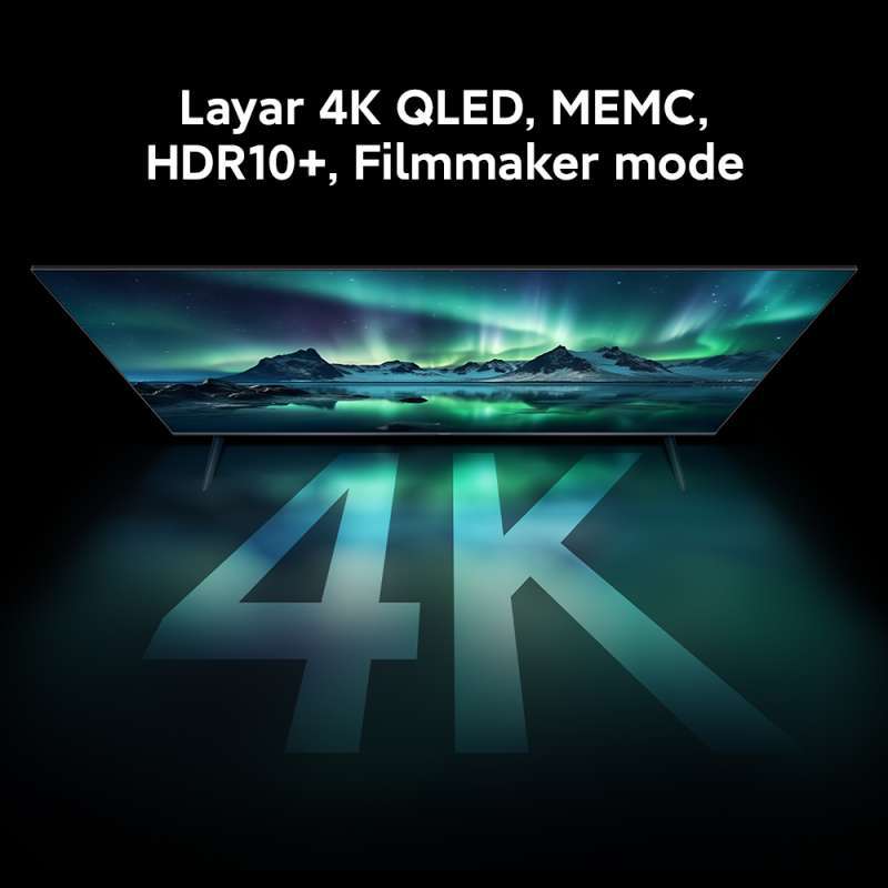 Promo Xiaomi Tv A Pro 43 2026 | Layar 4k Qled, Memc, Hdr10+, Filmmaker Mode | Frame Sleek Metal ...