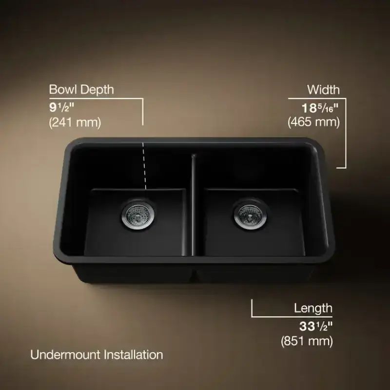 Promo Kohler Cairn Neoroc Bak Cuci Piring / Kitchen Sink Under-mount ...