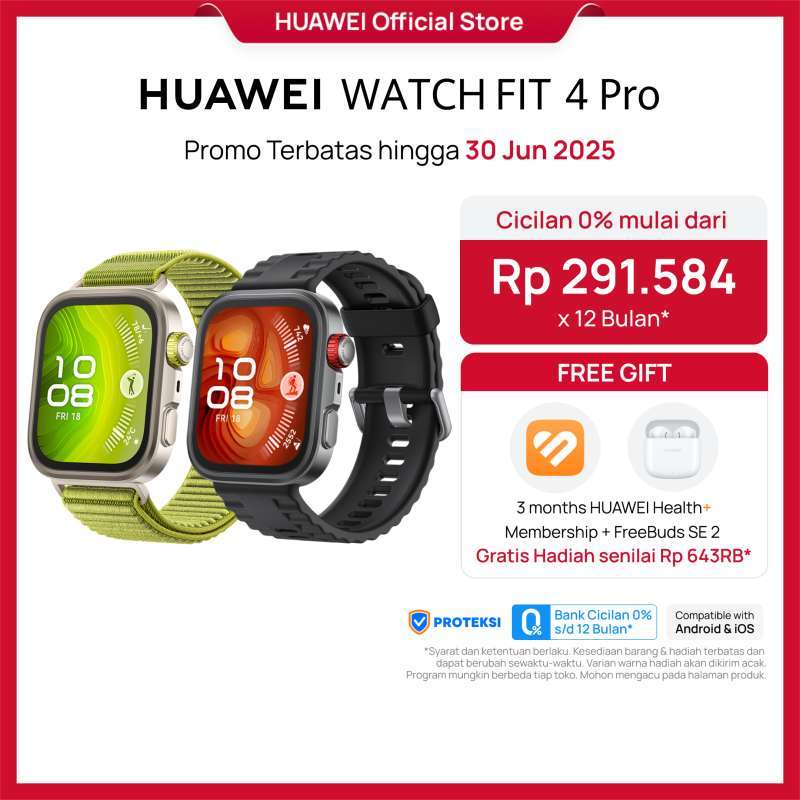Promo [best Selling] HUAWEI Watch Fit 4 Pro | Sapphire Glass & Titanium | Pro-level Outdoor ...