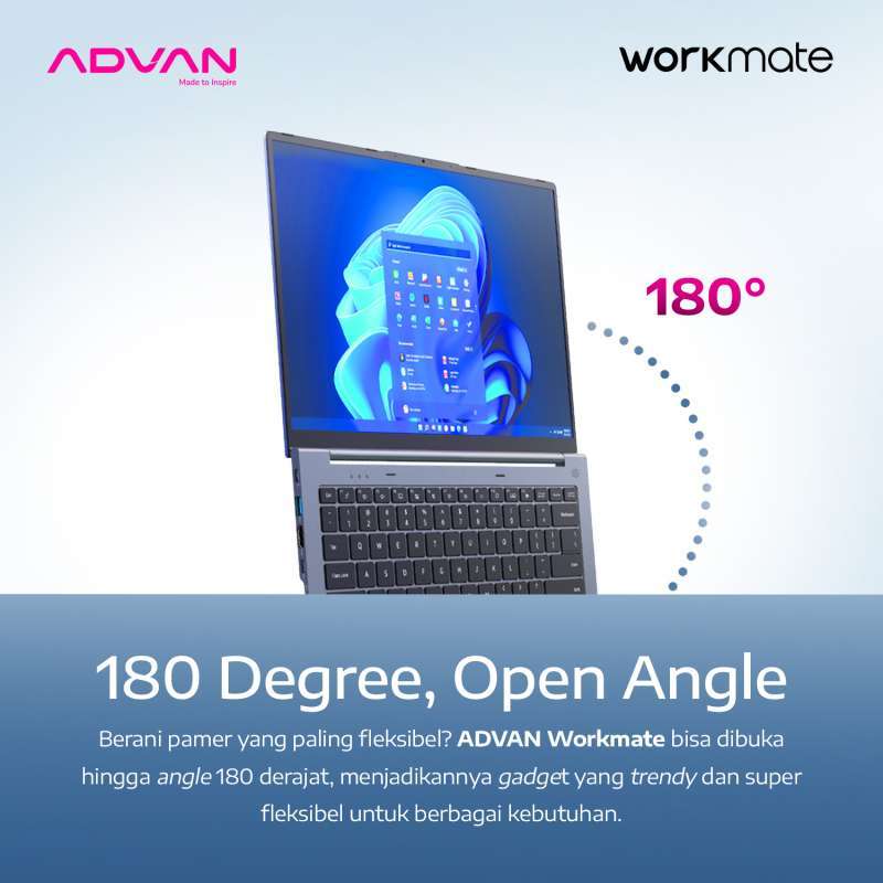 Jual Advan Laptop Workmate | Amd Ryzen 5 3500u | 14 Inch Fhd+ 16:10 Ips ...