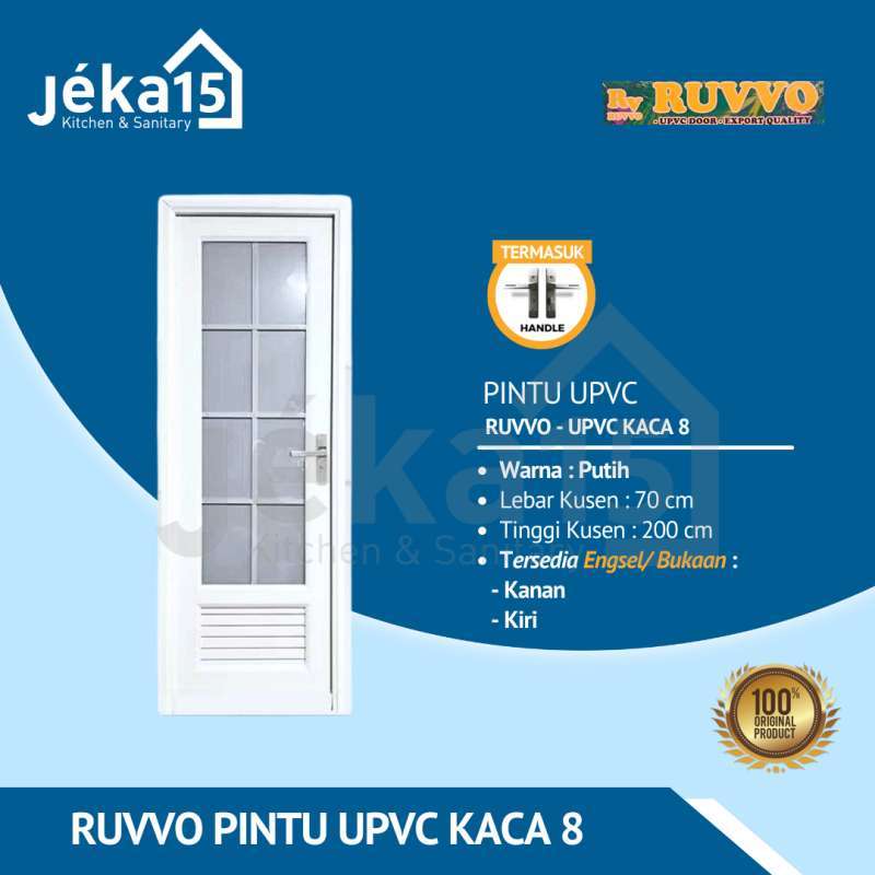 Jual Ruvvo Pintu Upvc Kaca 8 | Pintu Kamar Mandi Di Seller Jeka15 ...
