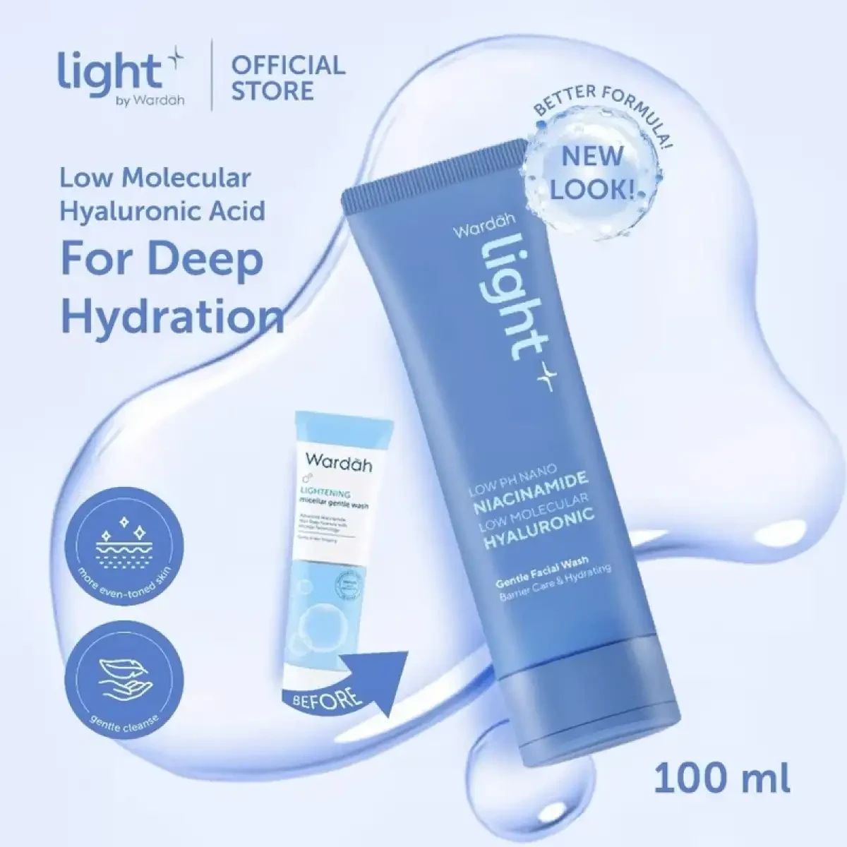 Jual Wardah Lightening Whip Facial Foam 50ml & 100ml Di Seller ...