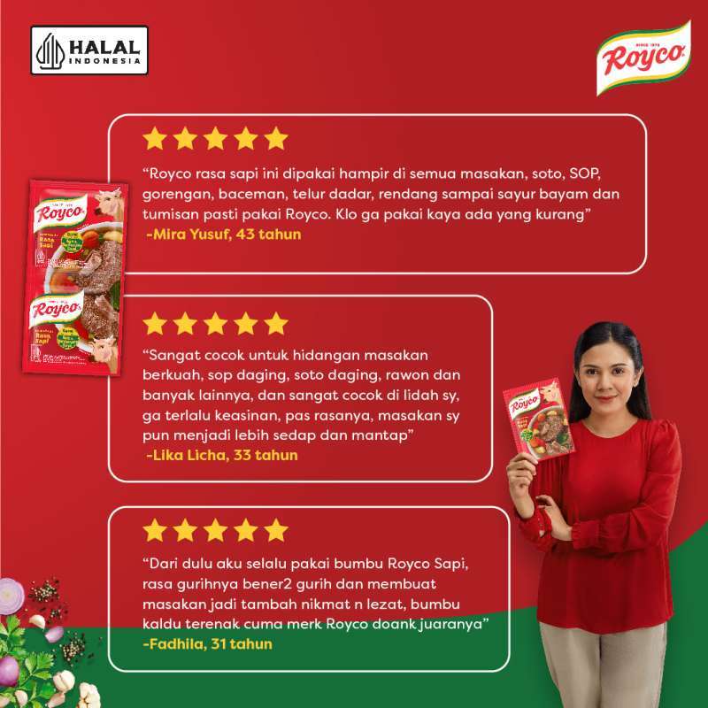 Promo Royco Bumbu Kaldu Penyedap Rasa Sapi 220 G X 4 Pcs Diskon 13% Di ...