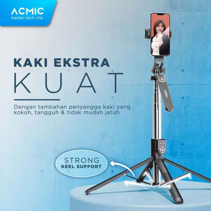 Promo [new Launch] Acmic Qr18 | Qr22 360° Rotating Moving Tongsis ...