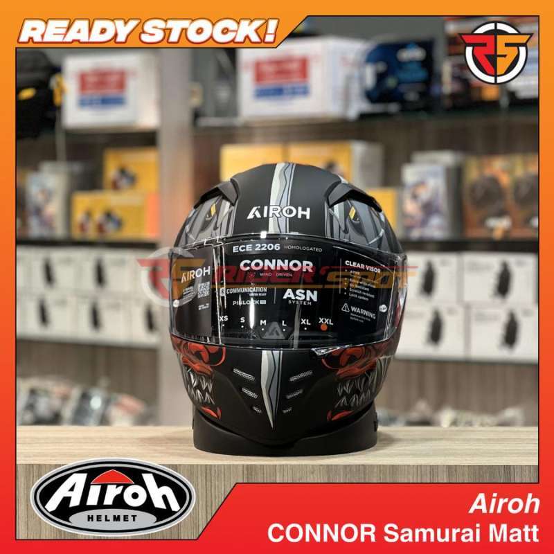 Jual Helm Airoh Connor Samurai Matt Full Face Helmet Original Di Seller ...