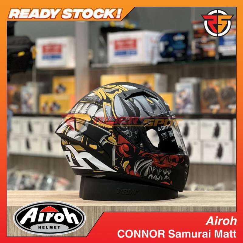 Jual Helm Airoh Connor Samurai Matt Full Face Helmet Original Di Seller ...