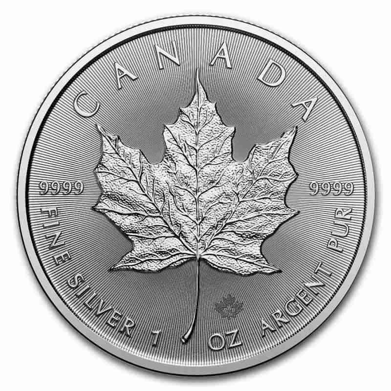 Jual Royal Canadian Mint Silver Coin Maple Leaf 1 Oz Rcm Canada Lbma ...